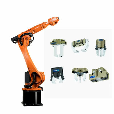 Roboter Industrieroboters KR3 R540 KUKA mit Greifer der Achse 6 und des ...
