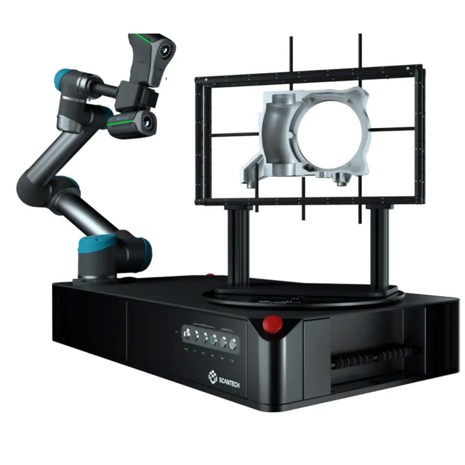 UR5 Universalroboter Cobot mit Scanner 3D als automatisierter Station ...